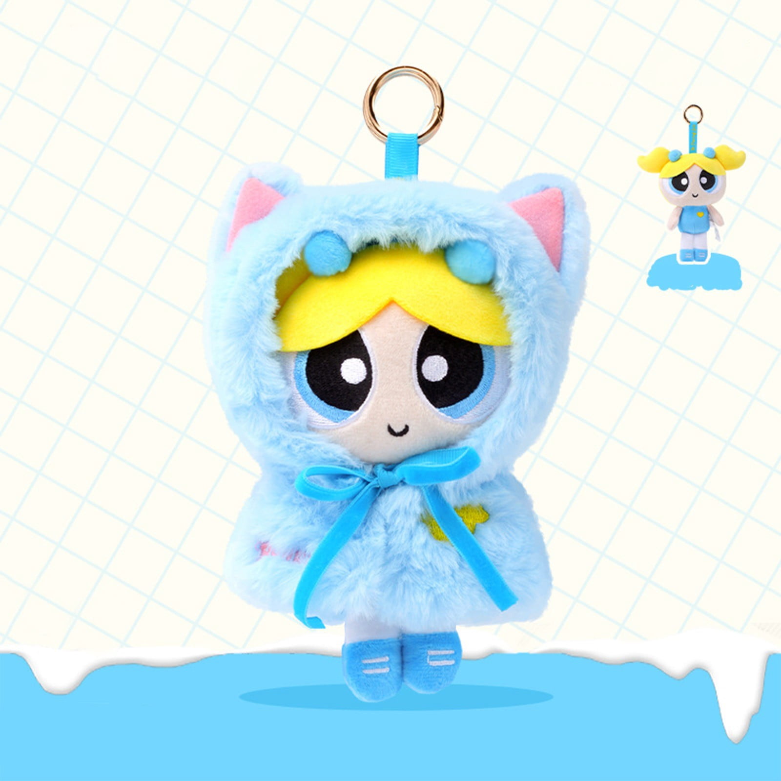 The Power Puff Girls Plush, Ultrasoft 5.9" Bubbles Buttercup and ...