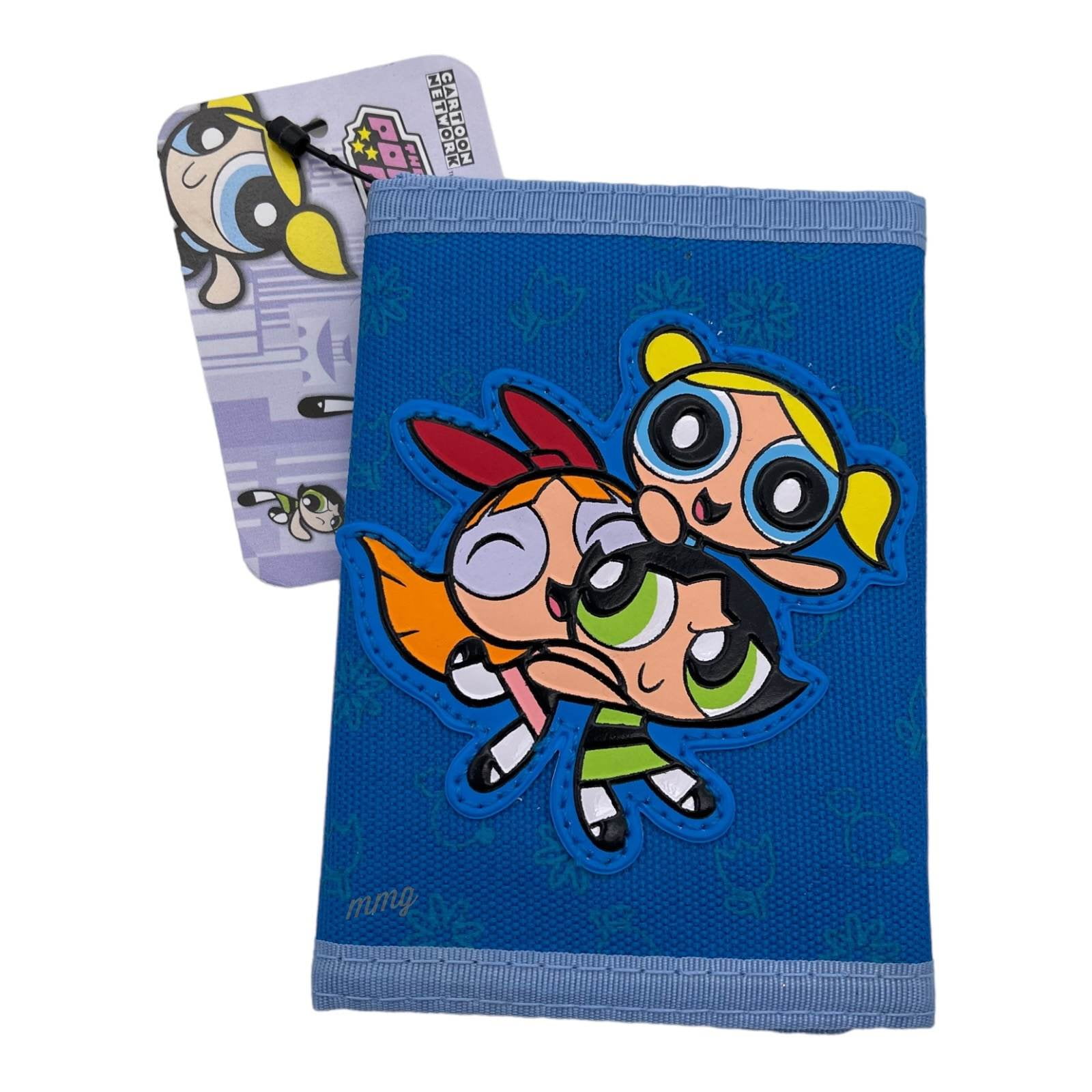 Power Puff Girls Trifold Blue Wallet Card Holder - Walmart.com