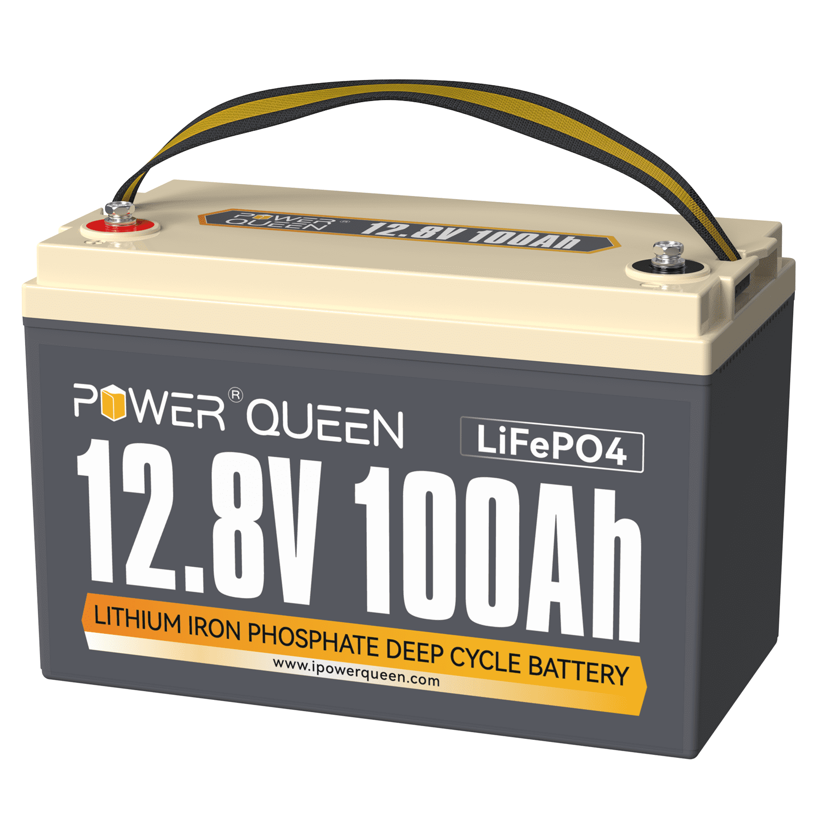 Power Queen 12V 100Ah LiFePO4 Lithium Battery Deep Cycle for RV, Solar ...