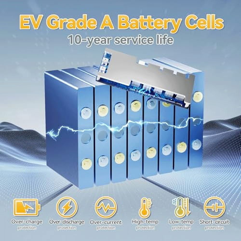 Power Queen 24V50Ah LiFePO4 Battery with Bluetooth 5.0 Remote Control ...