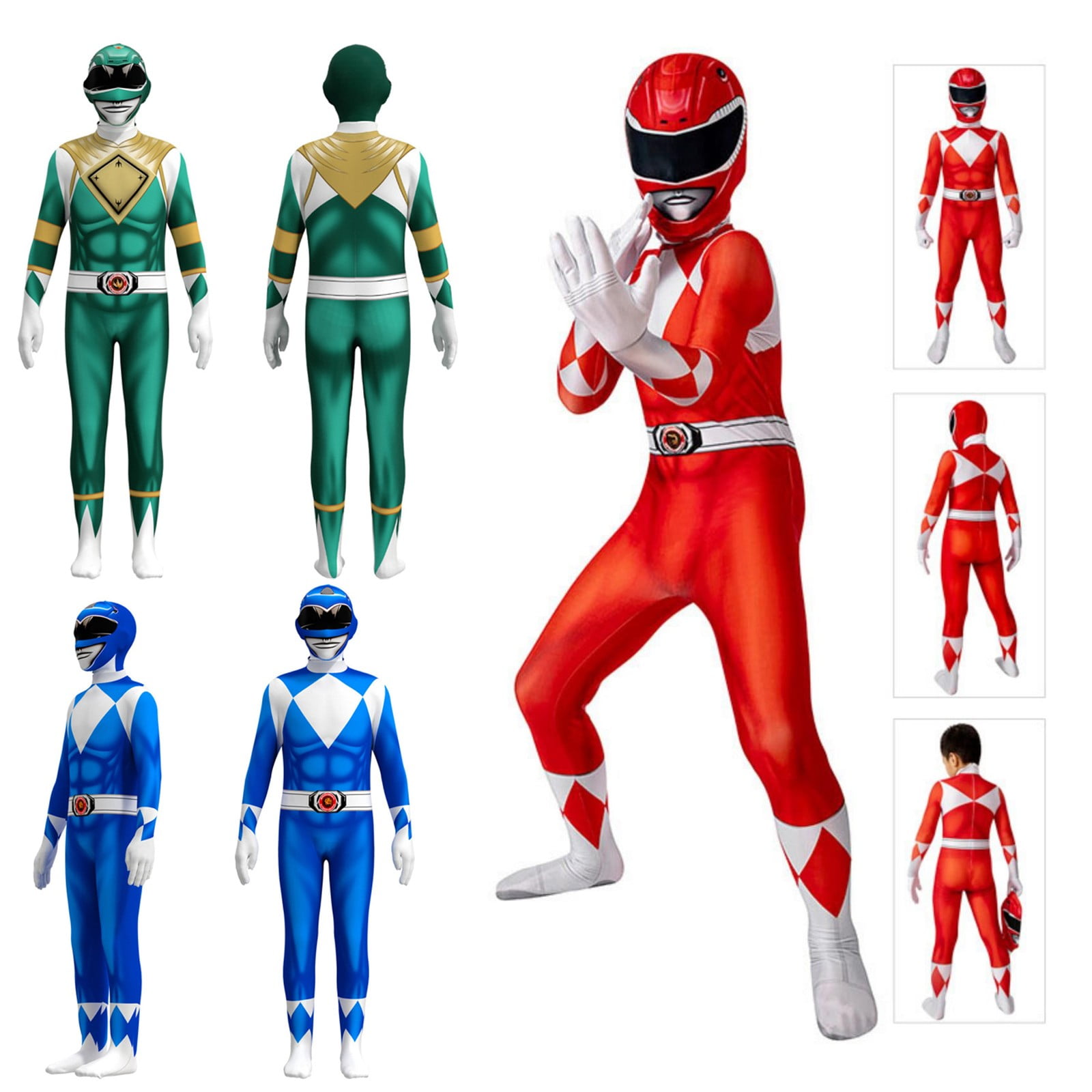 Power Ranger Costume Baby Sky Blue Power Ranger Costume Kids 10-12 ...