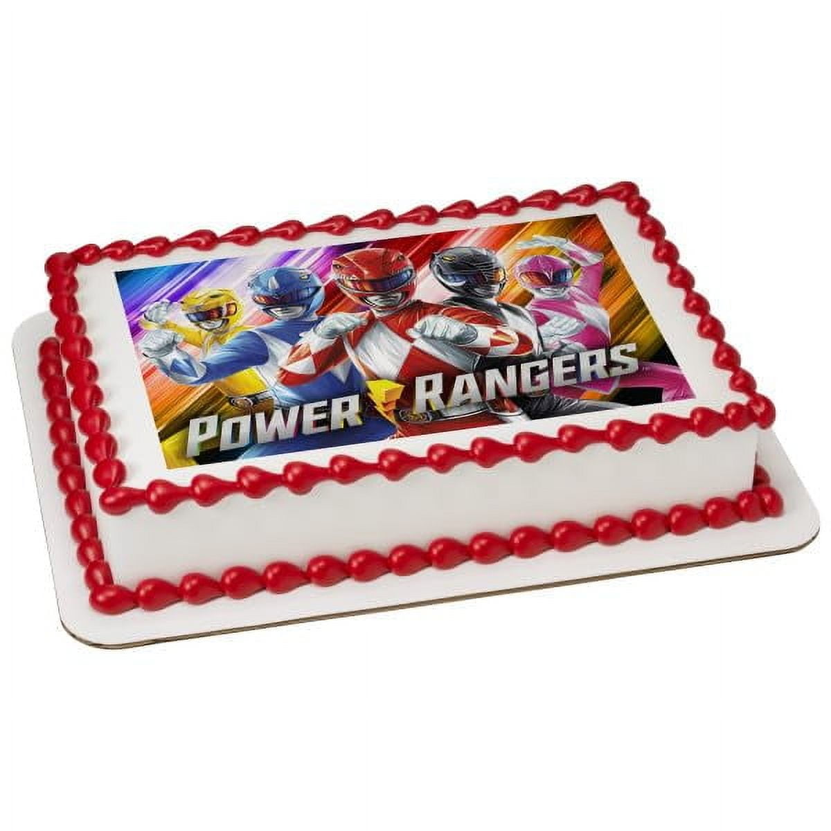 Power Ranger Morphin FEV6 Time PhotoCake® Edible Cake Topper Icing ...