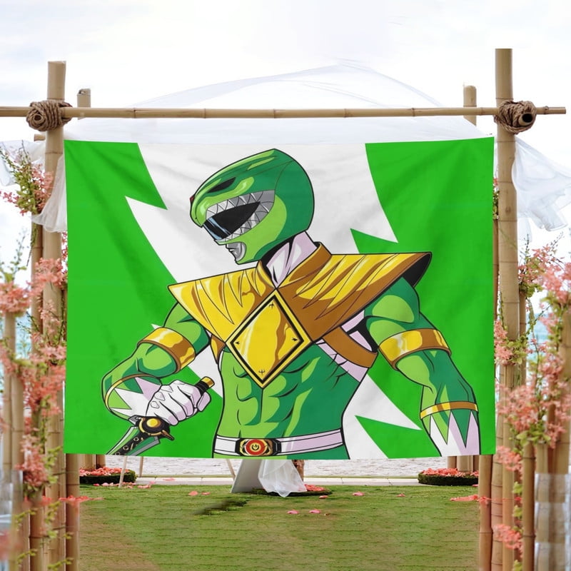 Power Ranger pattern wall hanging 50*60 inches high-quality peach skin ...