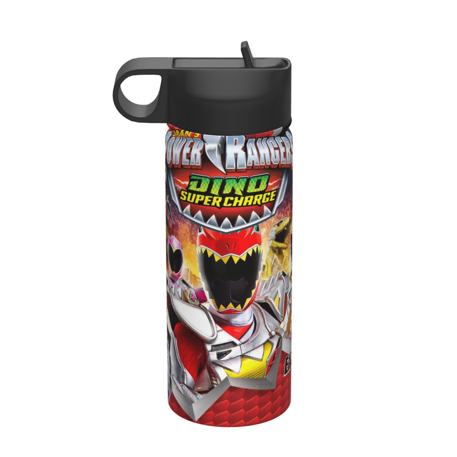 Power Rangers 18 Oz Insulated Water Bottle, Reusable Stainless Steel ...