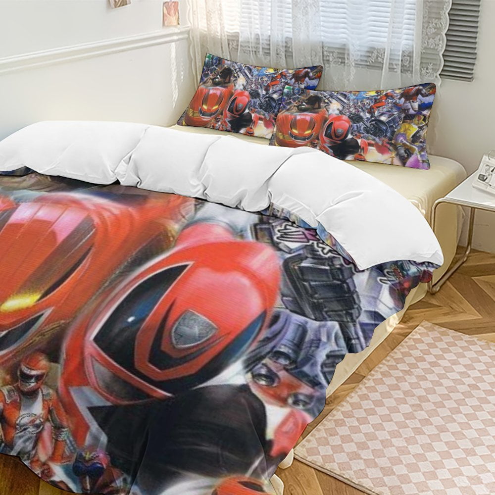 Power Rangers 3-Piece Bedding Set Duvet Cover Set Soft Warm And ...