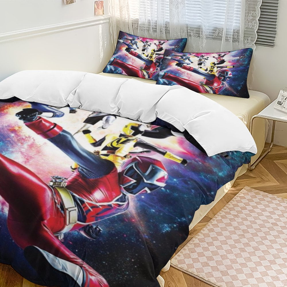 Power Rangers 3-Piece Bedding Set Duvet Cover Set Soft Warm And ...