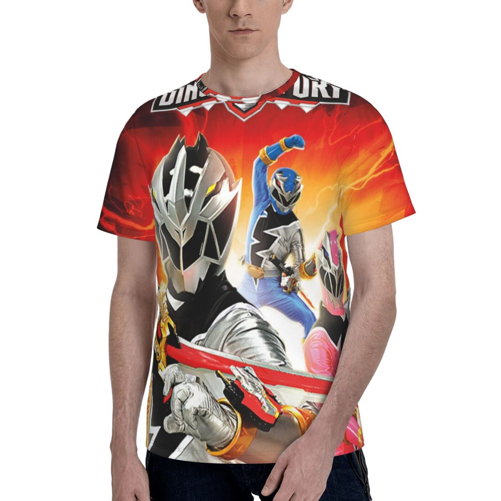 Power Rangers 3d Graphic Print Shirts Casual Short Sleeve Tee Shirts ...
