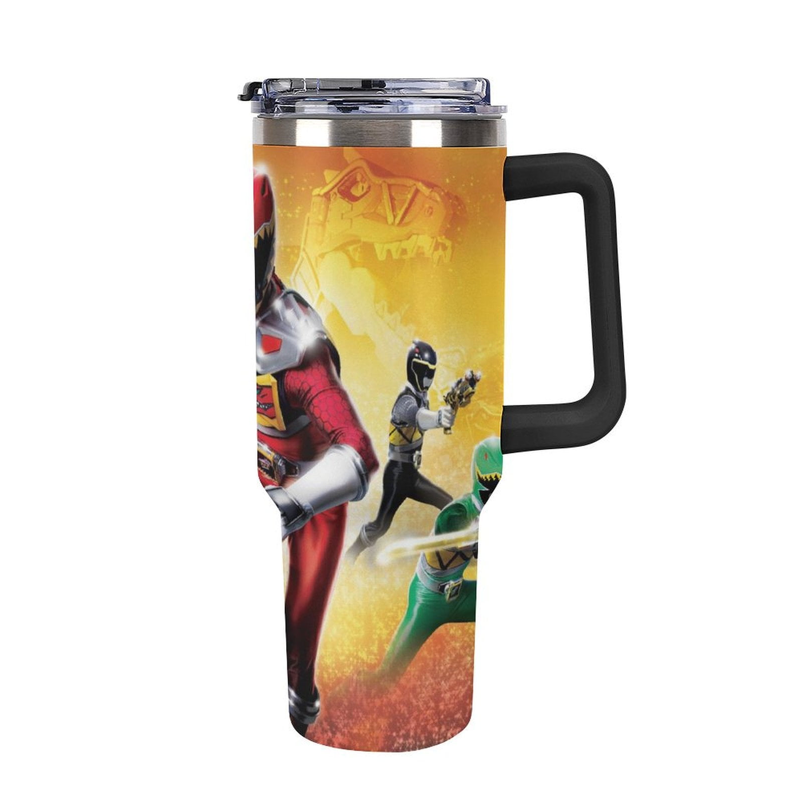 Power Rangers 40 Oz Tumbler With Handle And Straw, Stainless Steel ...