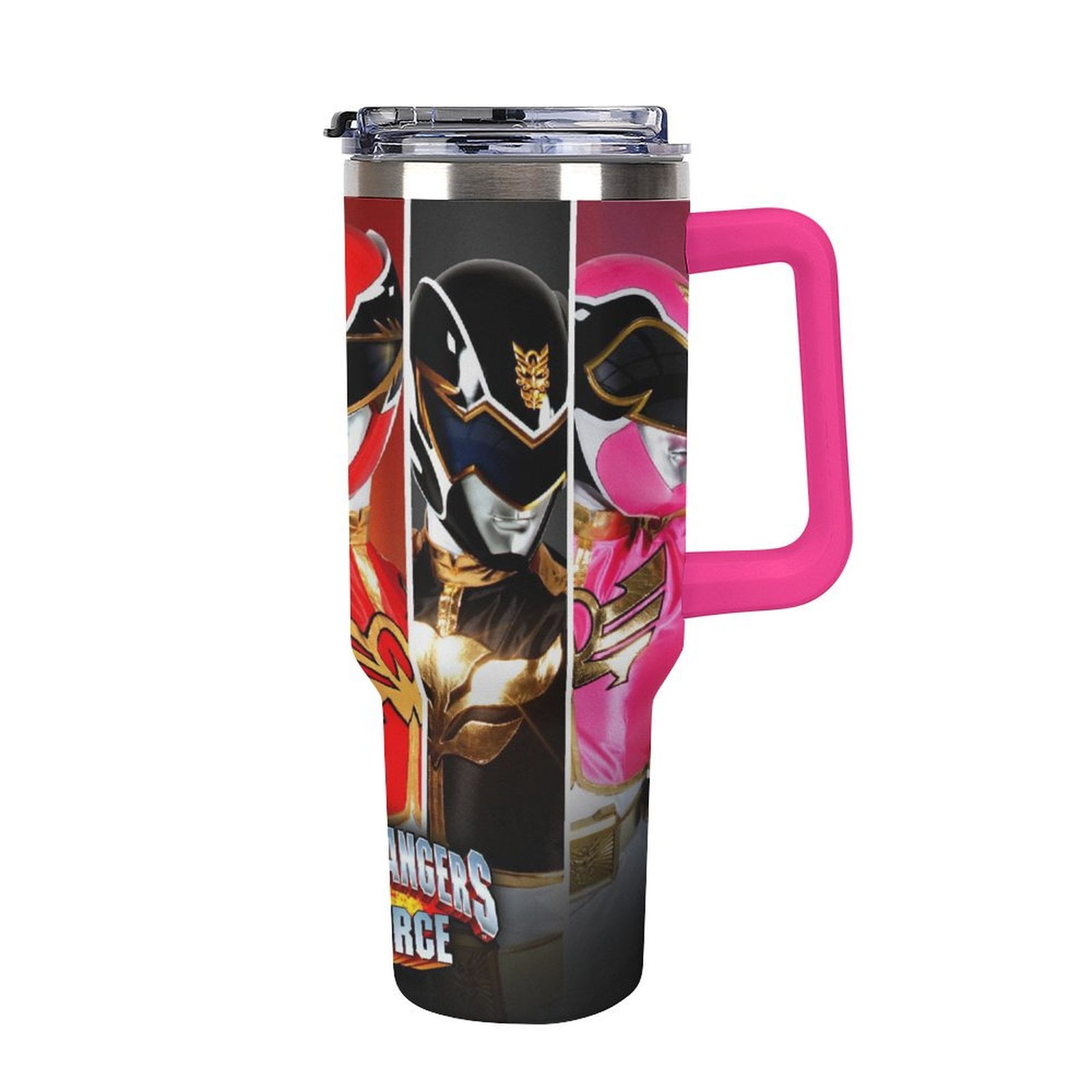 Power Rangers 40 Oz Tumbler With Handle And Straw, Stainless Steel ...
