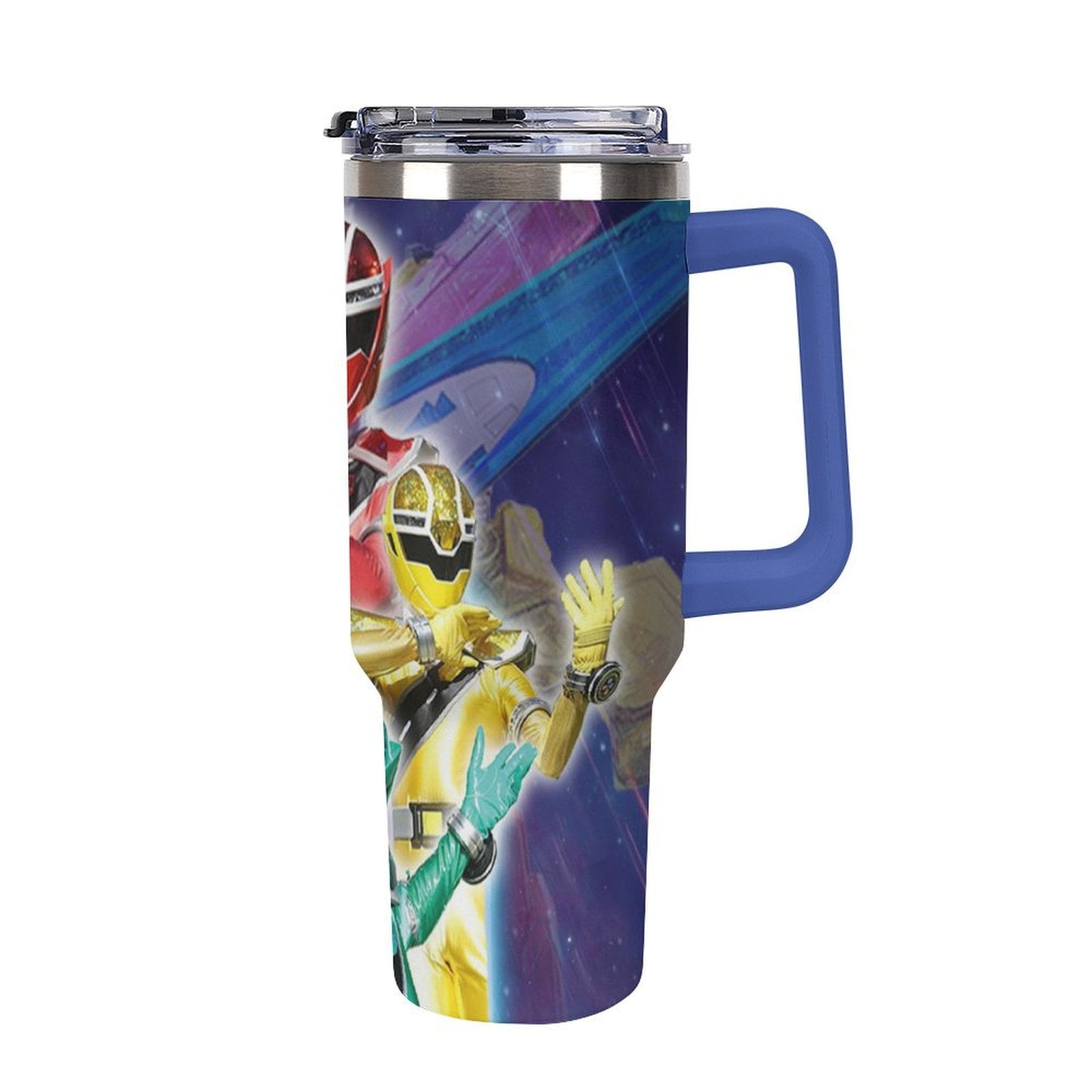 Power Rangers 40 Oz Tumbler With Handle And Straw, Stainless Steel ...