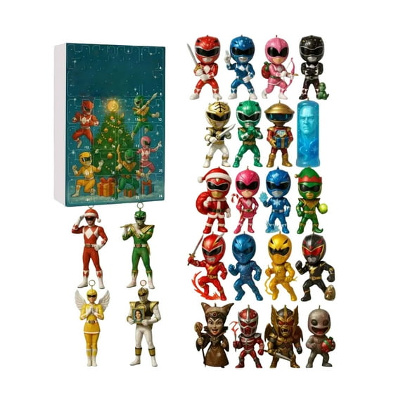 Power Rangers Advent Calendar 2025, 24 Days Christmas Countdown with 2D ...