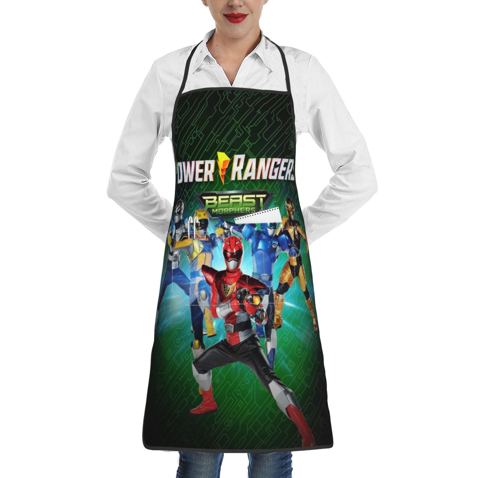 Power Rangers Aprons Waterproof Adjustable Aprons Bib Mothers Day Gifts ...
