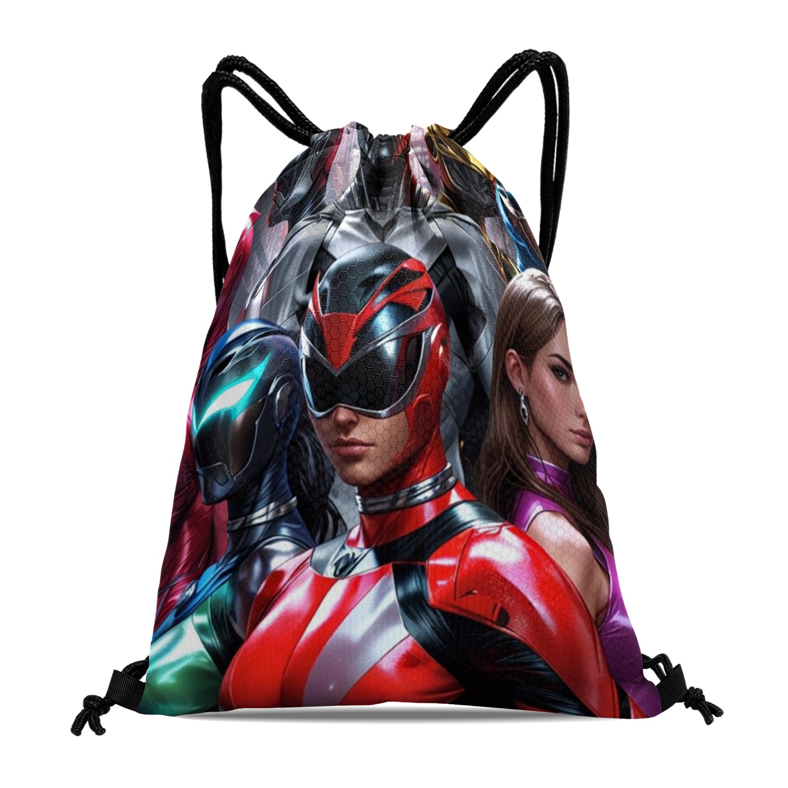 Power Rangers Aqua-Dry Drawstring Bag:Suitable for fitness, hiking ...