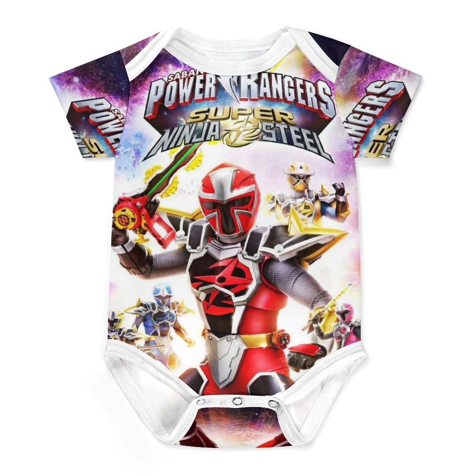 Power Rangers Baby Boy Girl Short Sleeve Romper Clothes Bodysuit Baby ...