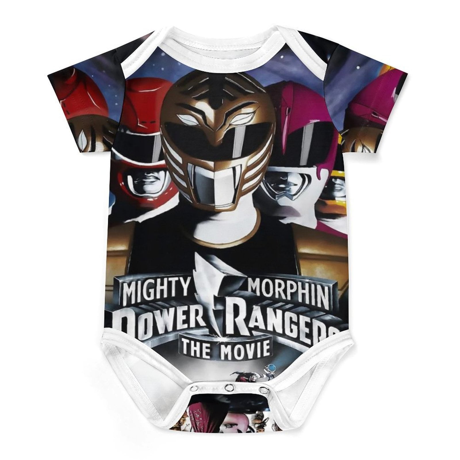Power Rangers Baby Boy Girl Short Sleeve Romper Clothes Bodysuit Baby ...