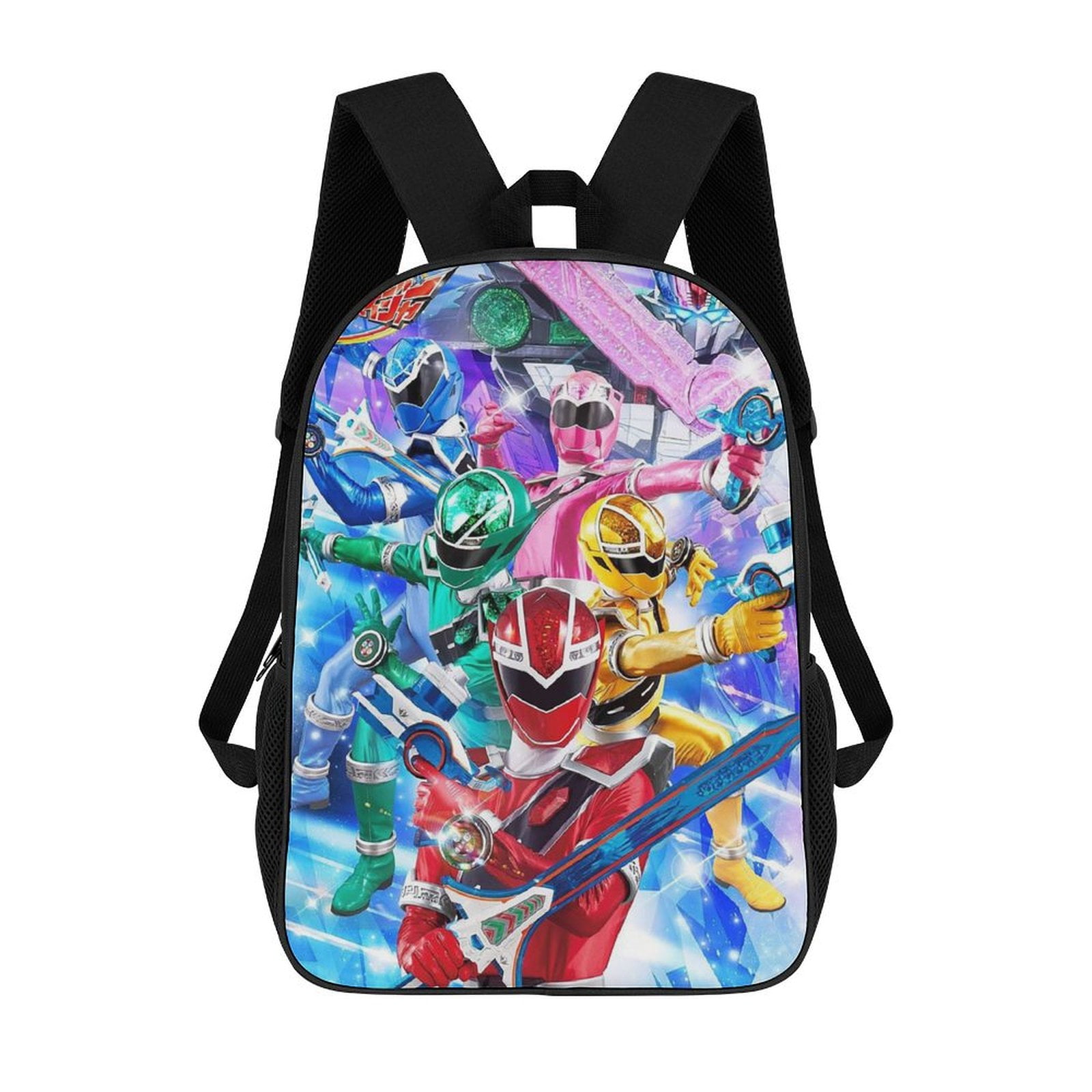 Power Rangers Backpack 17 Inch Book Bags Casual Daypack for Travel Work ...