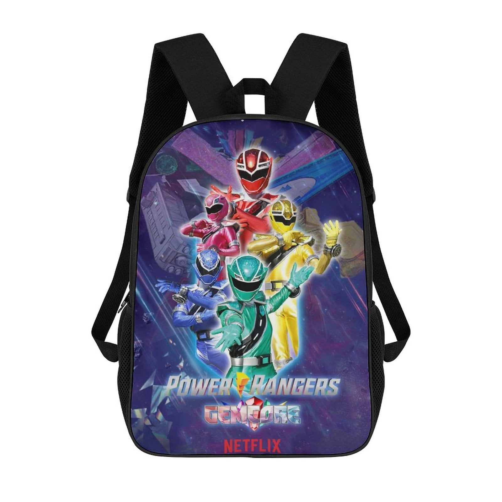 Power Rangers Backpack 17 Inch Book Bags Casual Daypack for Travel Work ...