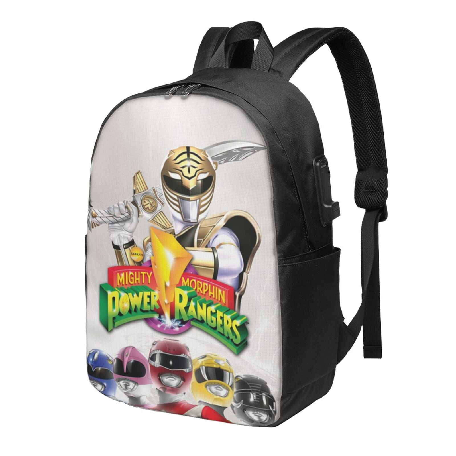 Power Rangers Backpack with USB Charging Port Daypack Laptop Backpack ...