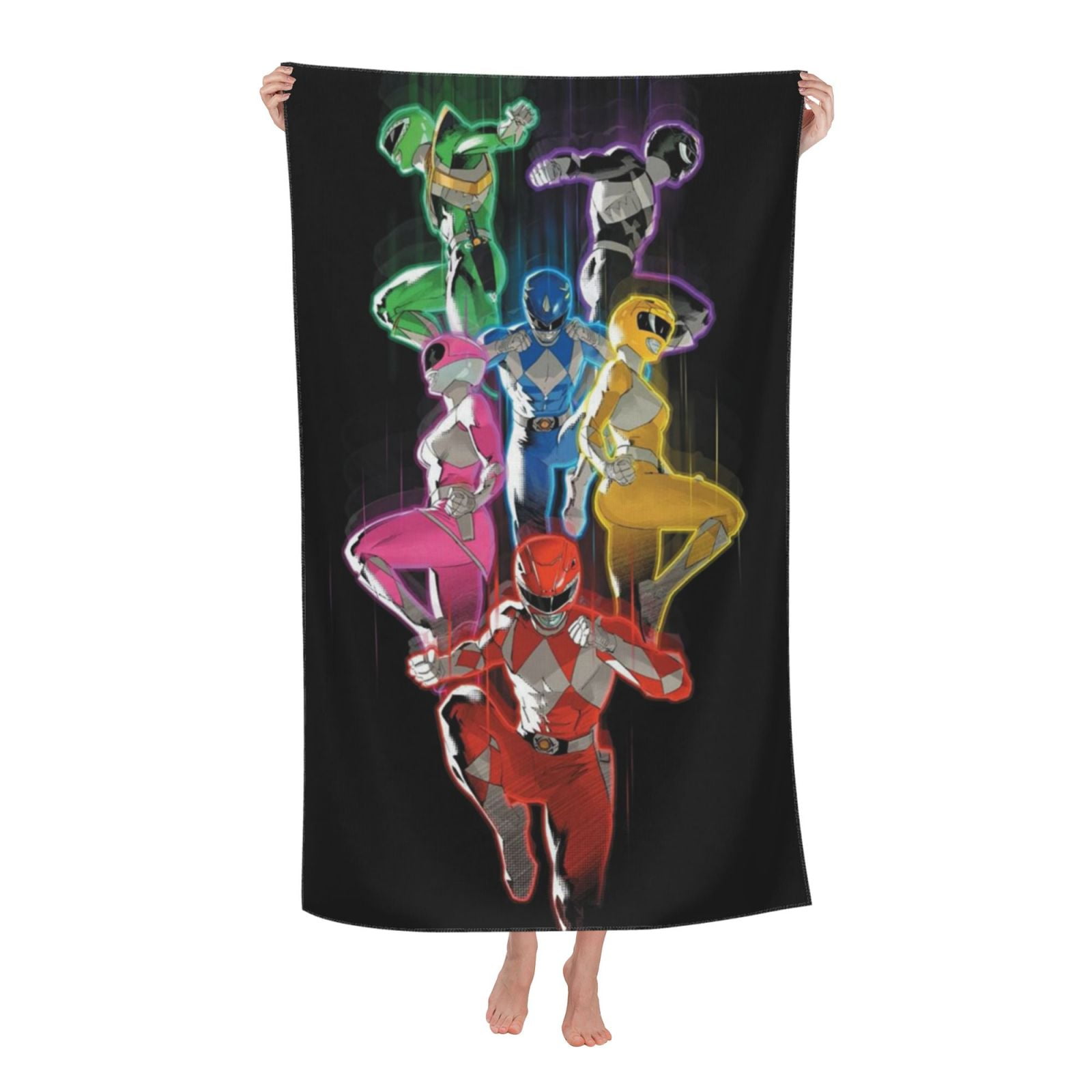 Power Rangers Beach Towels Soft Bath Blanket Camping Towels For Travel ...