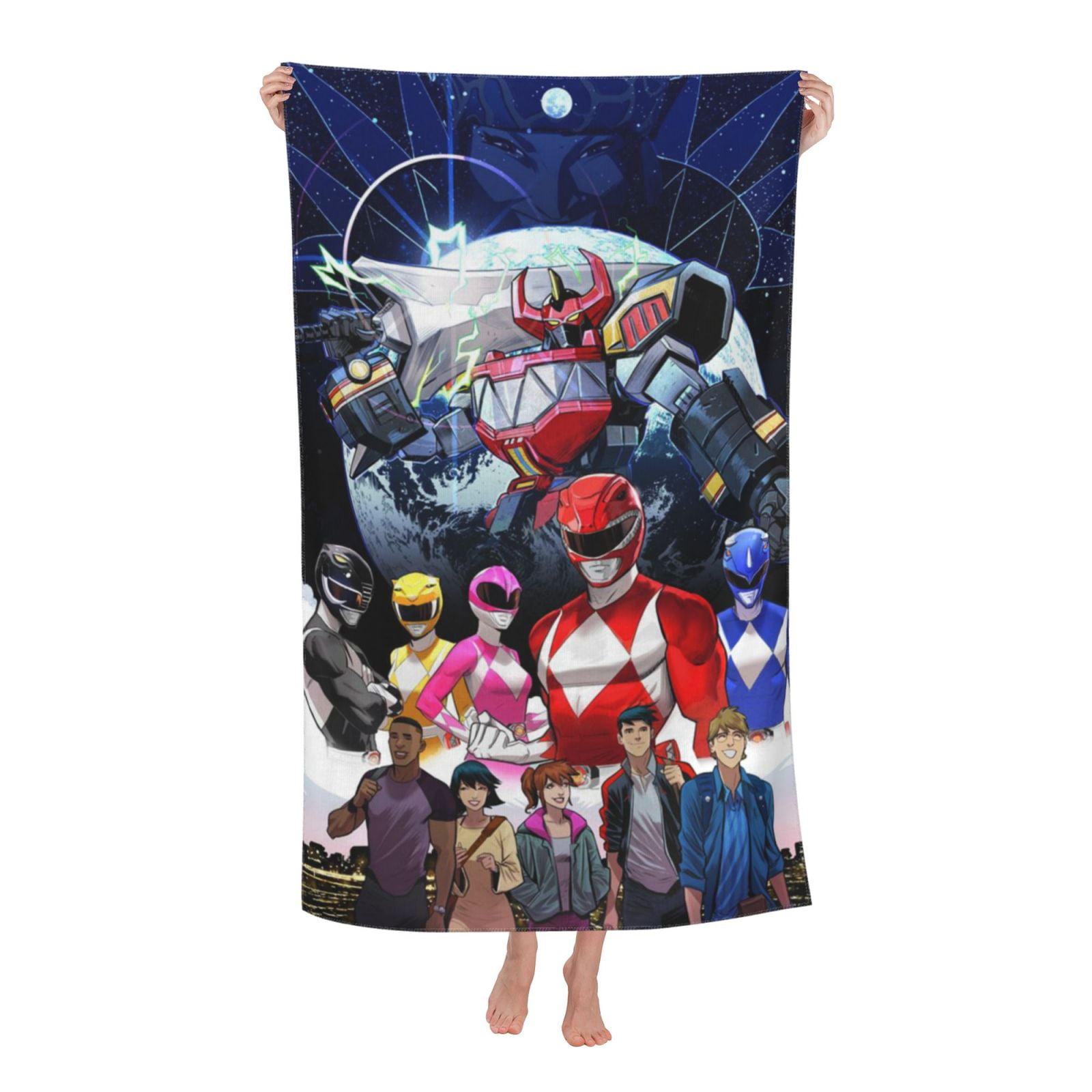 Power Rangers Beach Towels Soft Bath Blanket Camping Towels For Travel ...