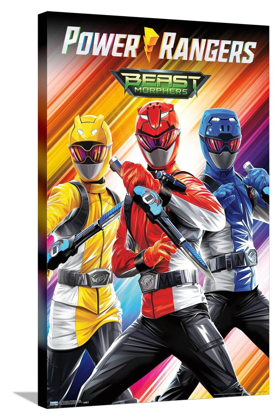 Power Rangers: Beast Morphers - Group Canvas Wall Poster, 22.375" x 34 ...