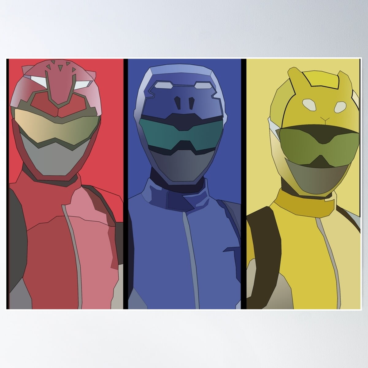 Power Rangers Beast Morphers Poster Wall Art, Modern Wall Decor For ...