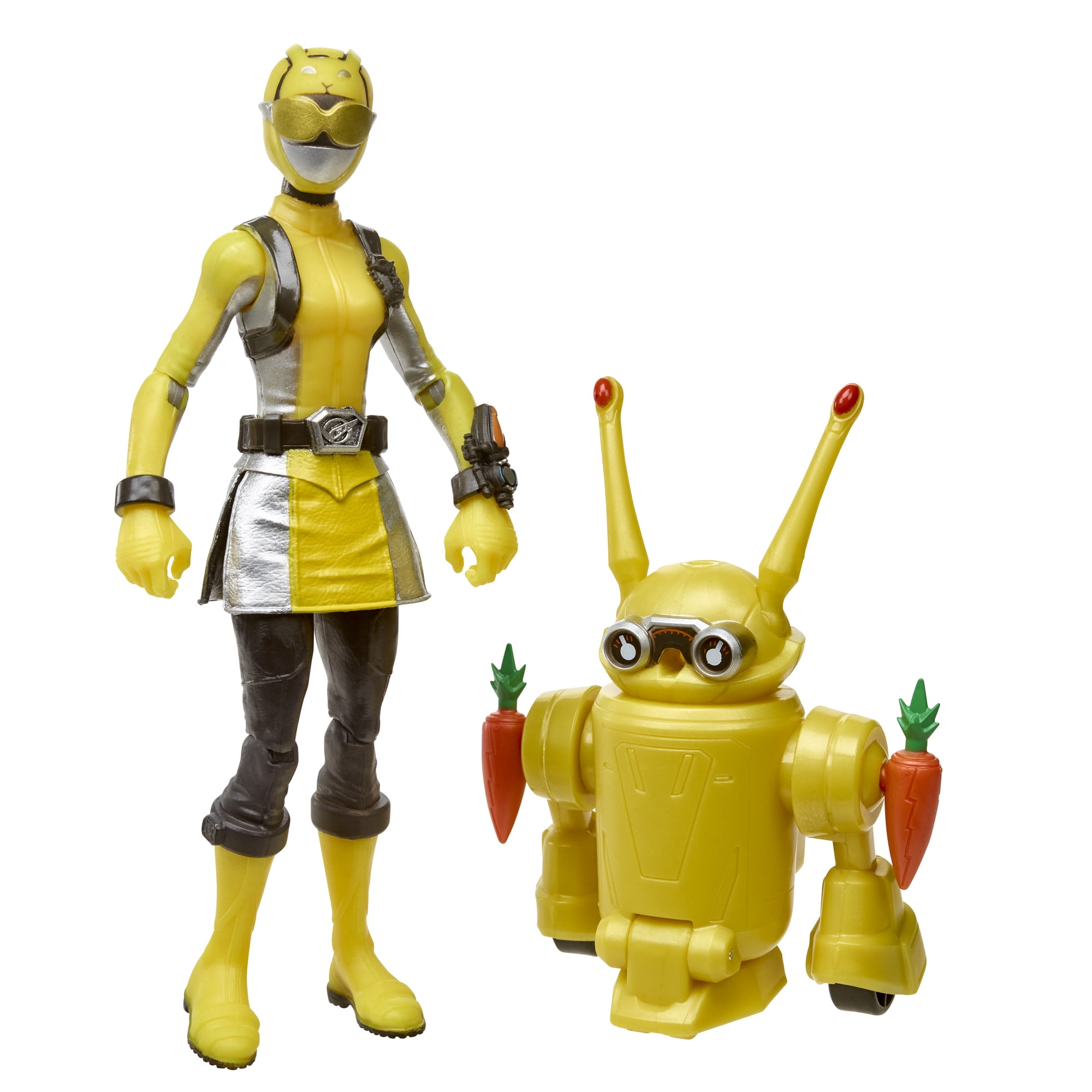 Power Rangers Beast Morphers Yellow Ranger and Morphin Jax Beastbot ...