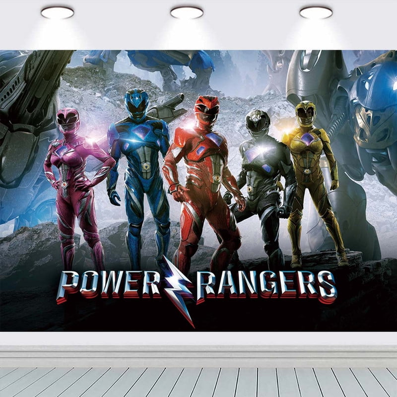 Power Rangers Birthday Banner Backdrop Background Taspestry Wall Decor ...