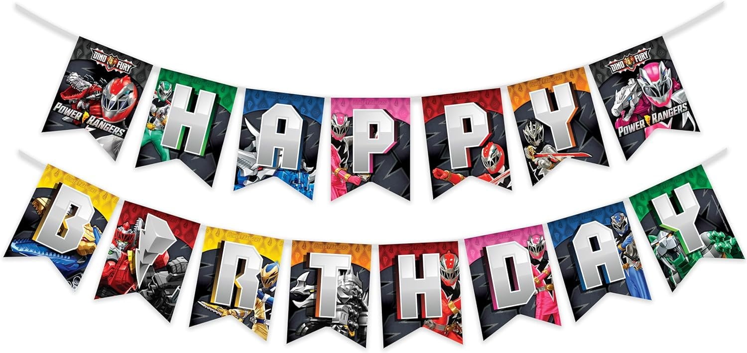 Power Rangers Birthday Banner - Power Rangers Party Supplies - Walmart.com