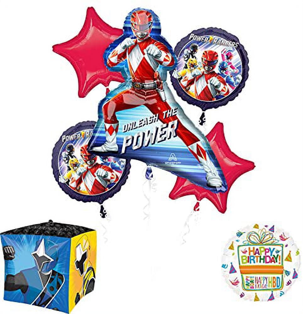 Power Rangers Party Supplies: Foil & Latex Balloons, Birthday ...