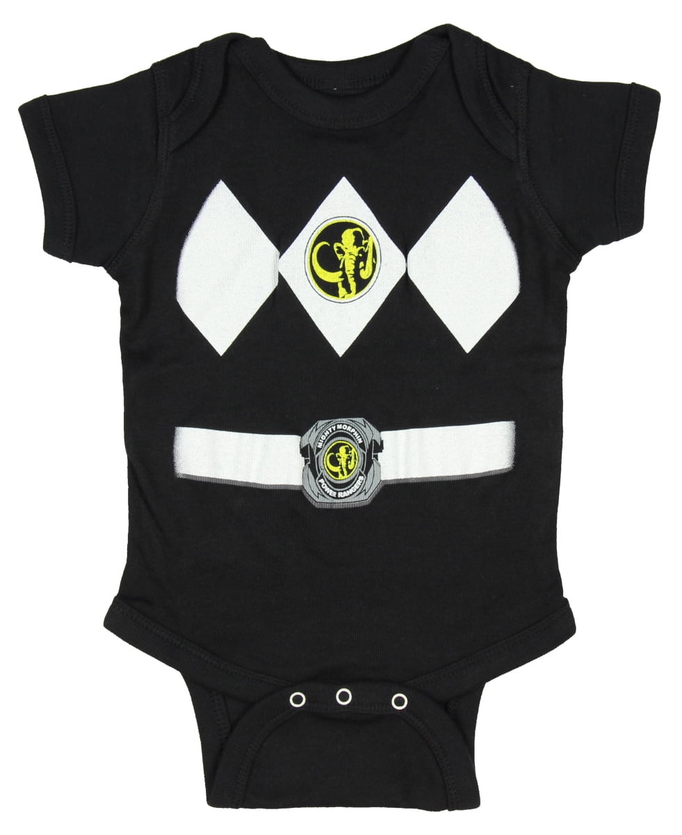 Power Rangers Black Baby Ranger Costume Romper(0-6 Months) - Walmart.com