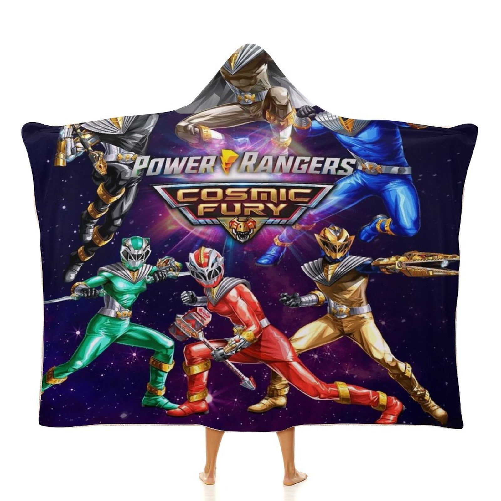 Power Rangers Blanket Wearable Cartoon Cosplay Hoodie Throw Blanket ...
