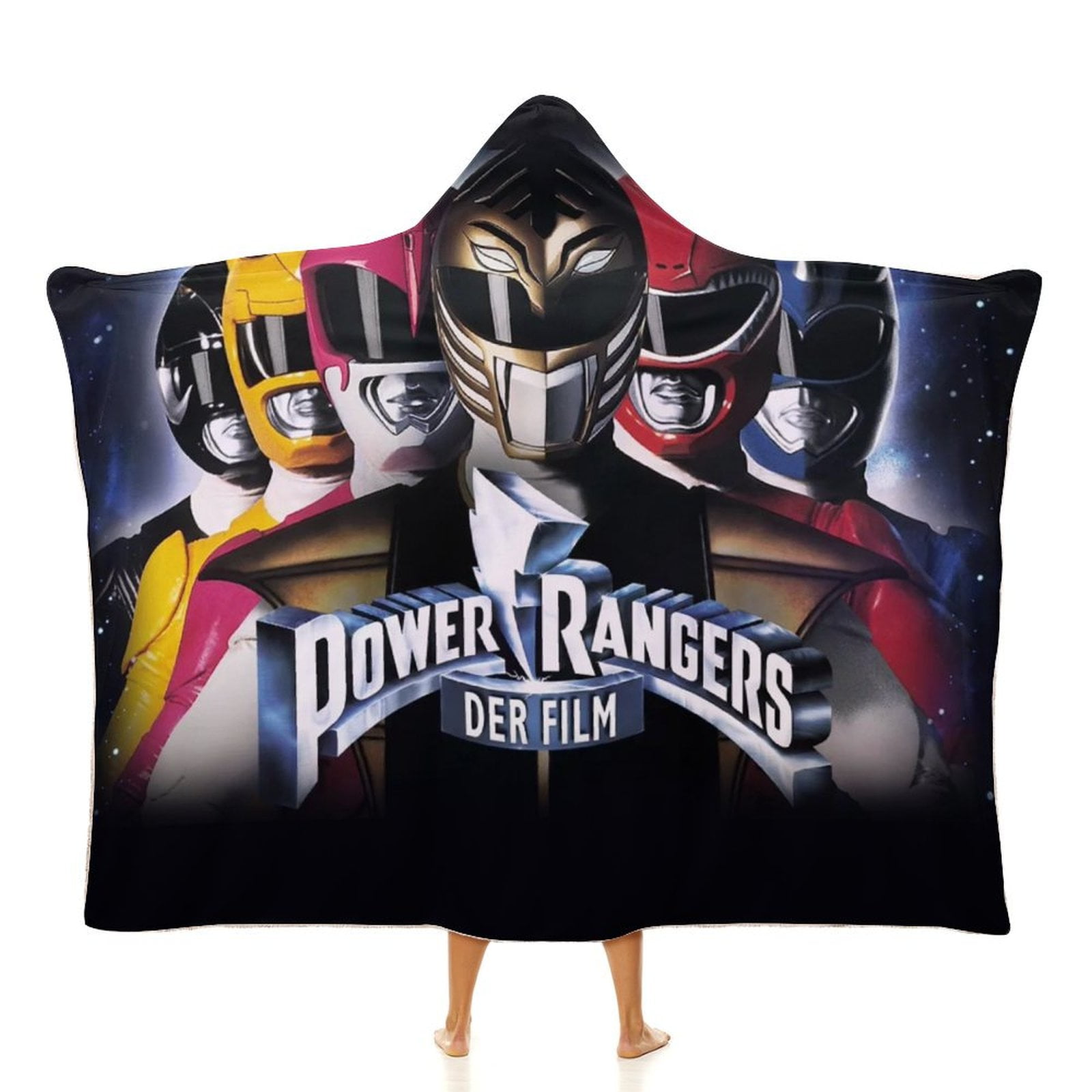 Power Rangers Blanket Wearable Cartoon Cosplay Hoodie Throw Blanket ...