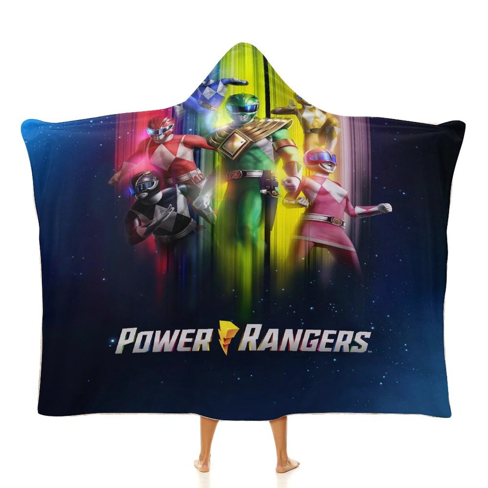 Power Rangers Blanket Wearable Cartoon Cosplay Hoodie Throw Blanket ...