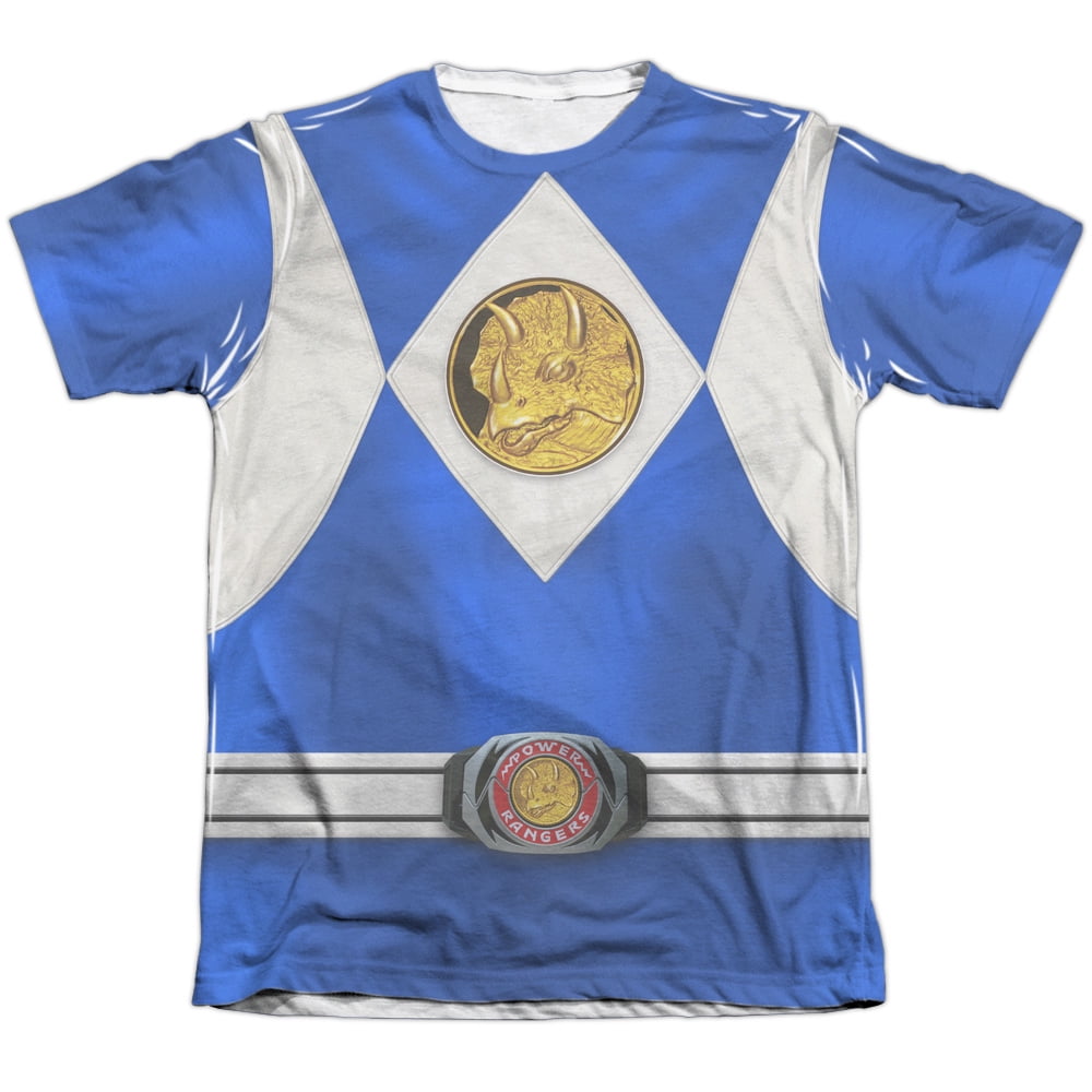 Power Rangers - Blue Ranger Emblem - Short Sleeve Shirt - Large ...