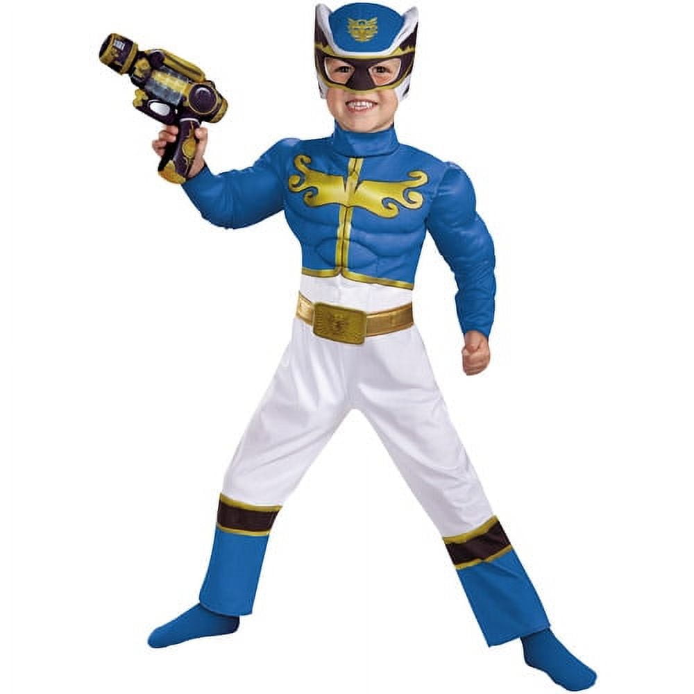 Power Rangers Blue Ranger Megaforce Classic Toddler Muscle Dress-Up ...