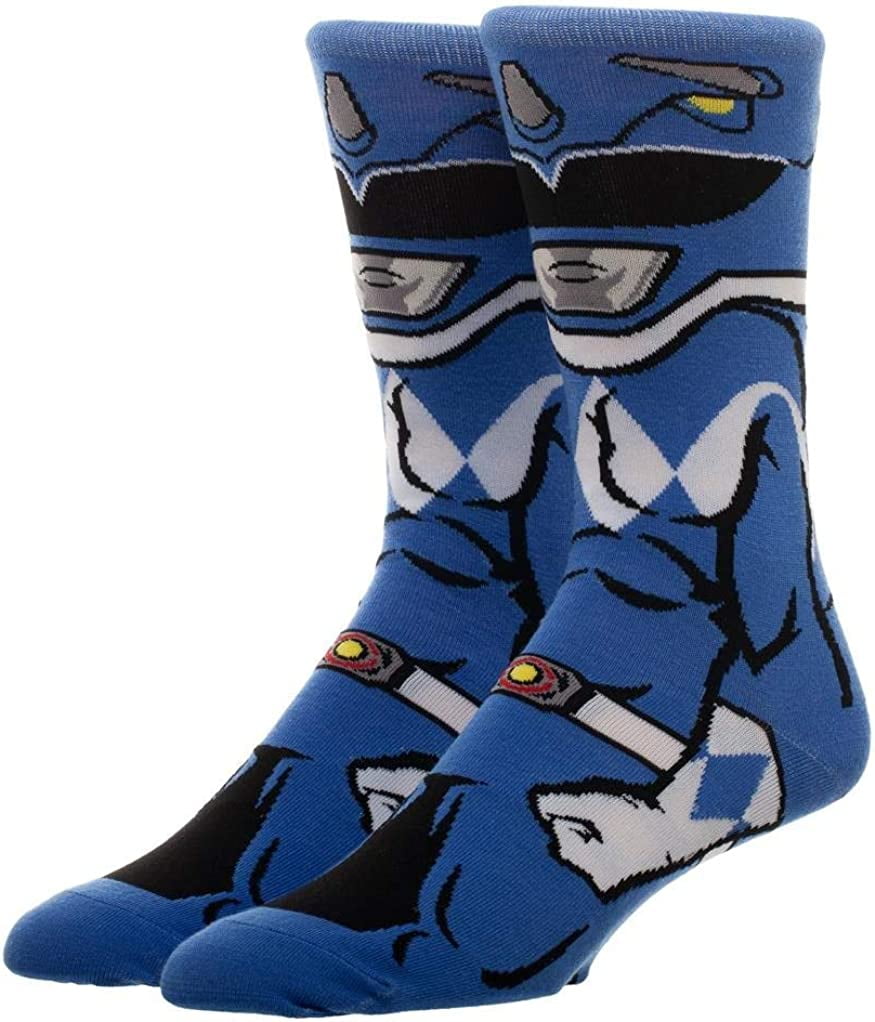 Power Rangers Blue Ranger Triceratops 360 Character Crew Sock - Walmart.com