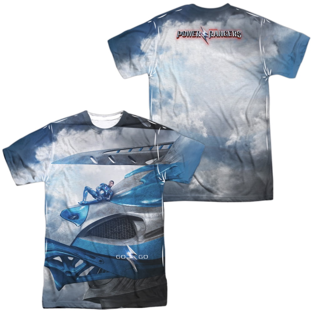 Power Rangers Blue Zord Poster Unisex Adult Sublimated Costume T Shirt ...