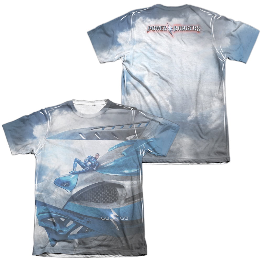 Power Rangers - Blue Zord Poster (Front/Back Print) - Short Sleeve ...