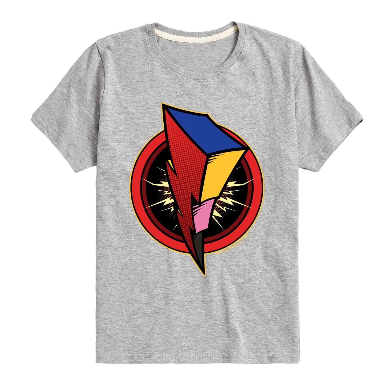Power Rangers - Bolt Logo - Boy's Short Sleeve Tee - Walmart.com