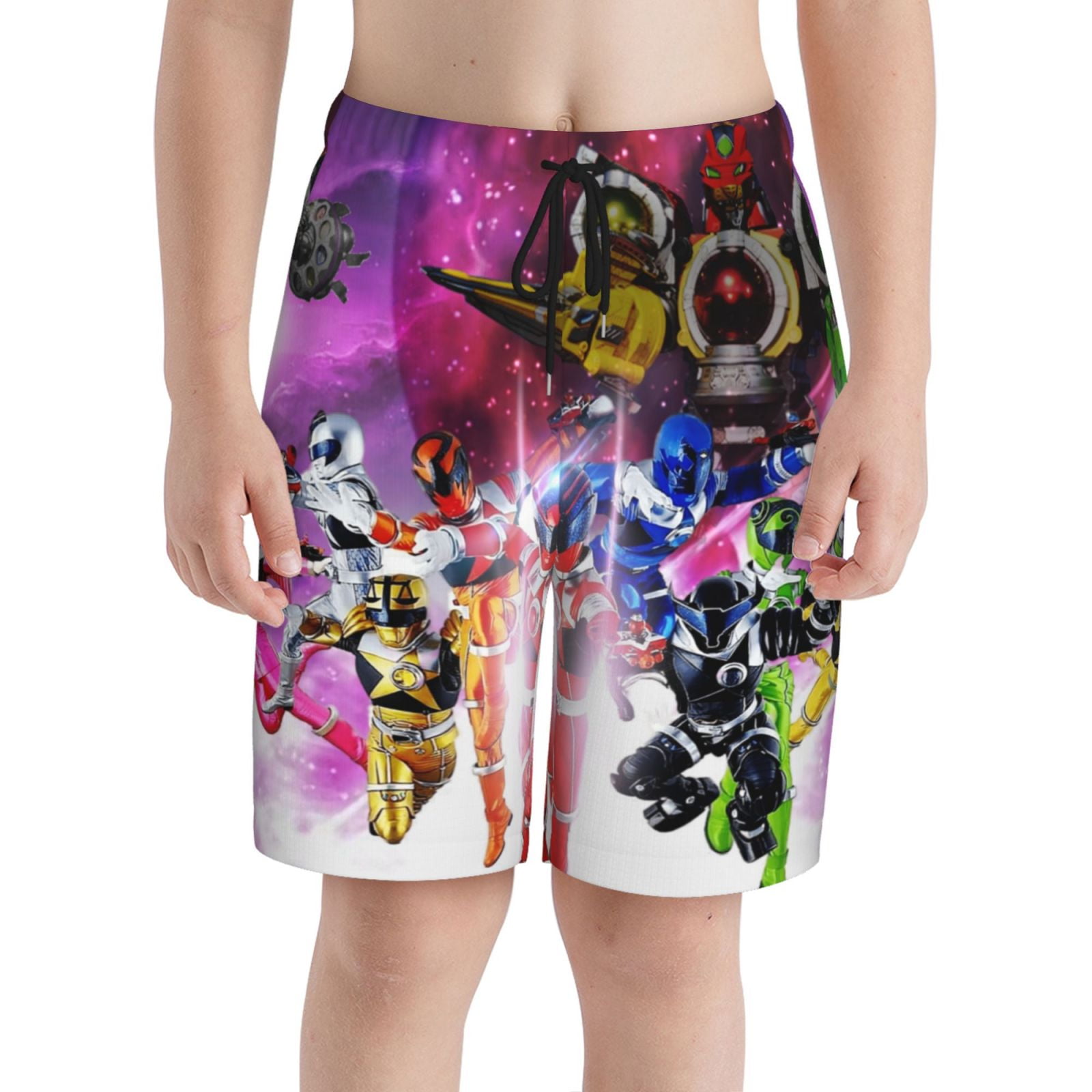 Power Rangers Boy's Swim Trunks Quick Dry Board Shorts Kids Beach Swim ...