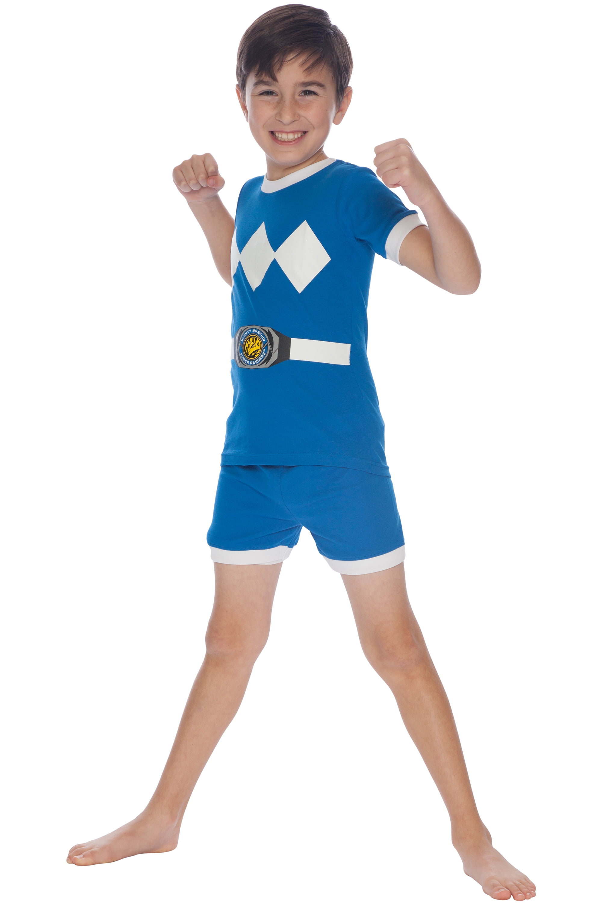 Power Rangers Boys' Character Cotton Tight Fit Short Sleeve and Short ...