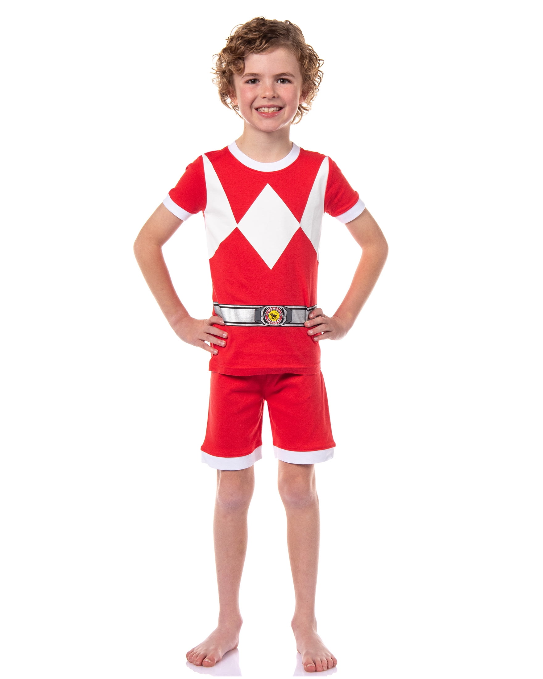 Power Rangers Kids' Mighty Morphin Character 2 Piece Tight Fit Short ...