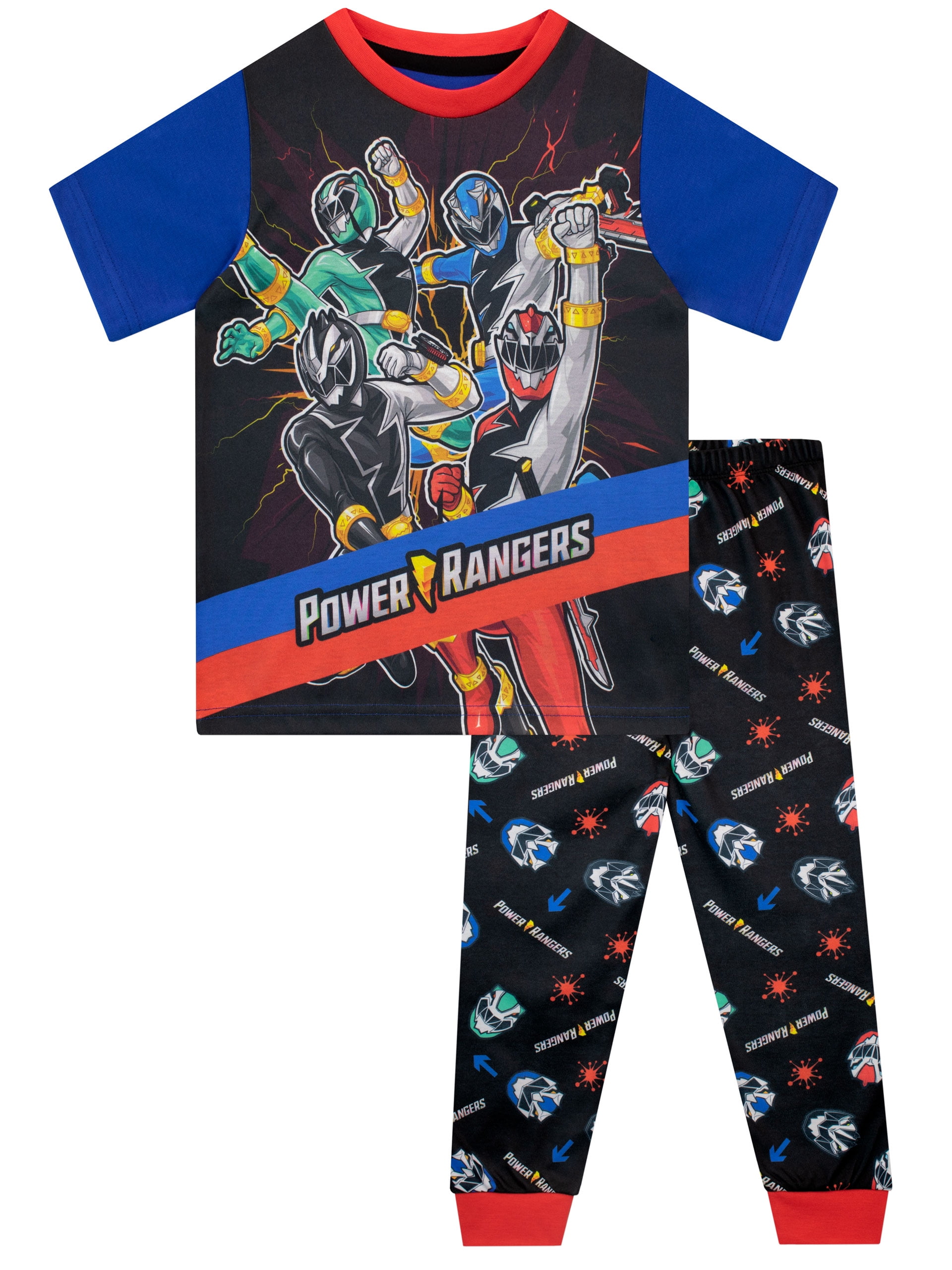 Power Rangers Boys Pajamas Black Sizes 2T-10 - Walmart.com