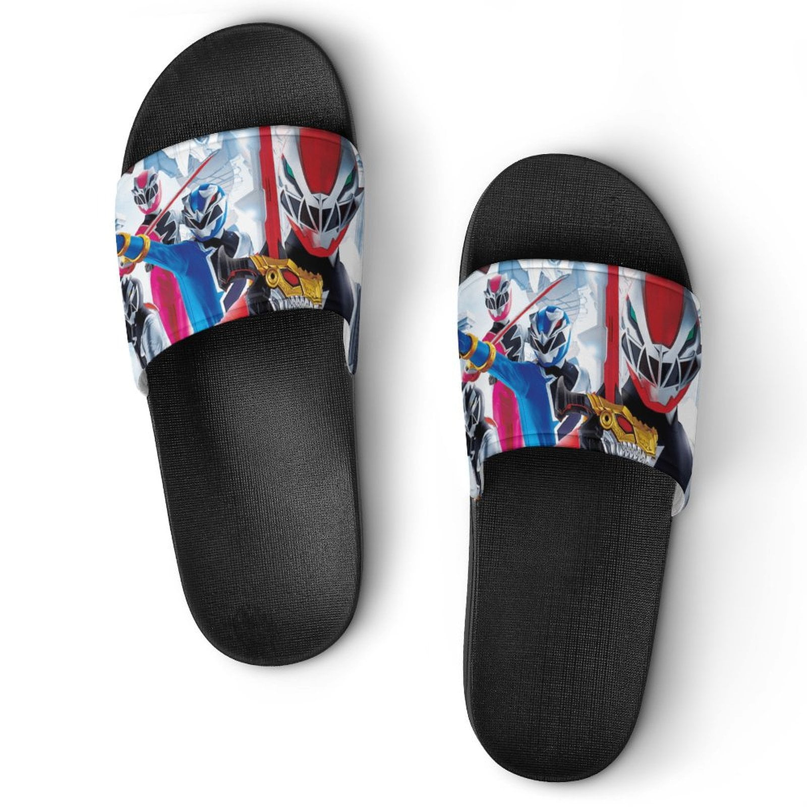 Power Rangers Boys Slide Sandals, Comfort Casual Pool Slide Outdoor ...