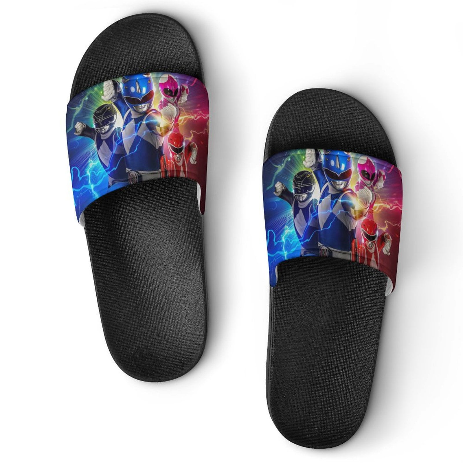 Power Rangers Boys Slide Sandals, Comfort Casual Pool Slide Outdoor ...