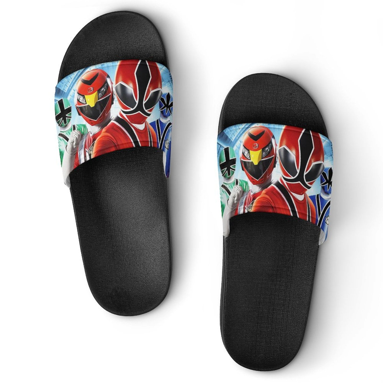Power Rangers Boys Slide Sandals, Comfort Casual Pool Slide Outdoor ...