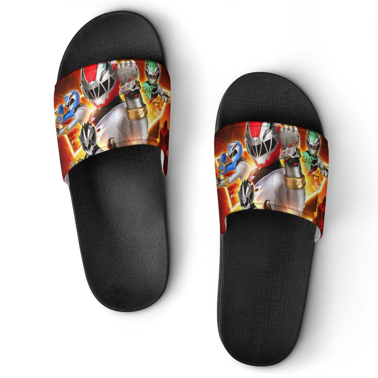 Power Rangers Boys Slide Sandals, Comfort Casual Pool Slide Outdoor ...