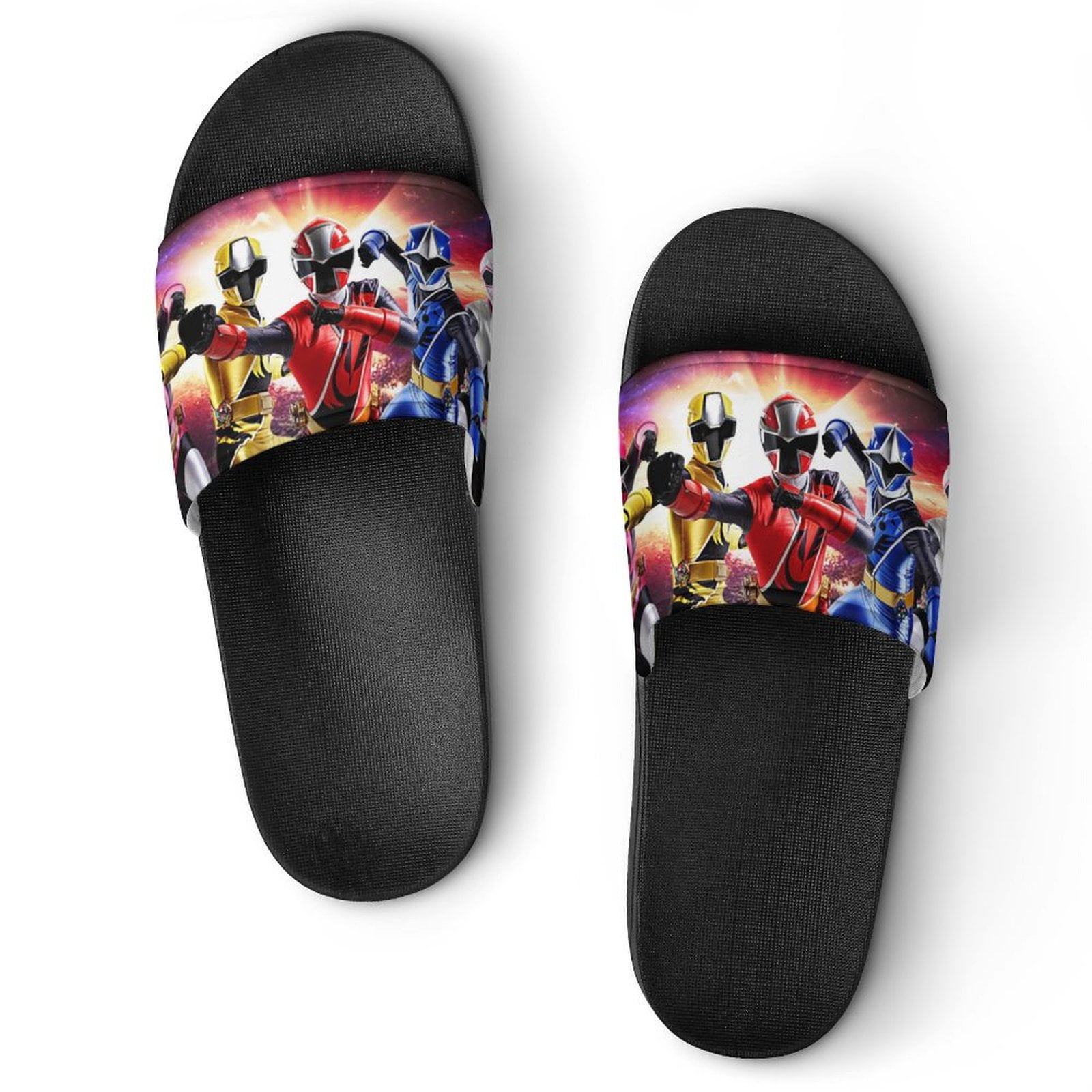 Power Rangers Boys Slide Sandals, Comfort Casual Pool Slide Outdoor ...
