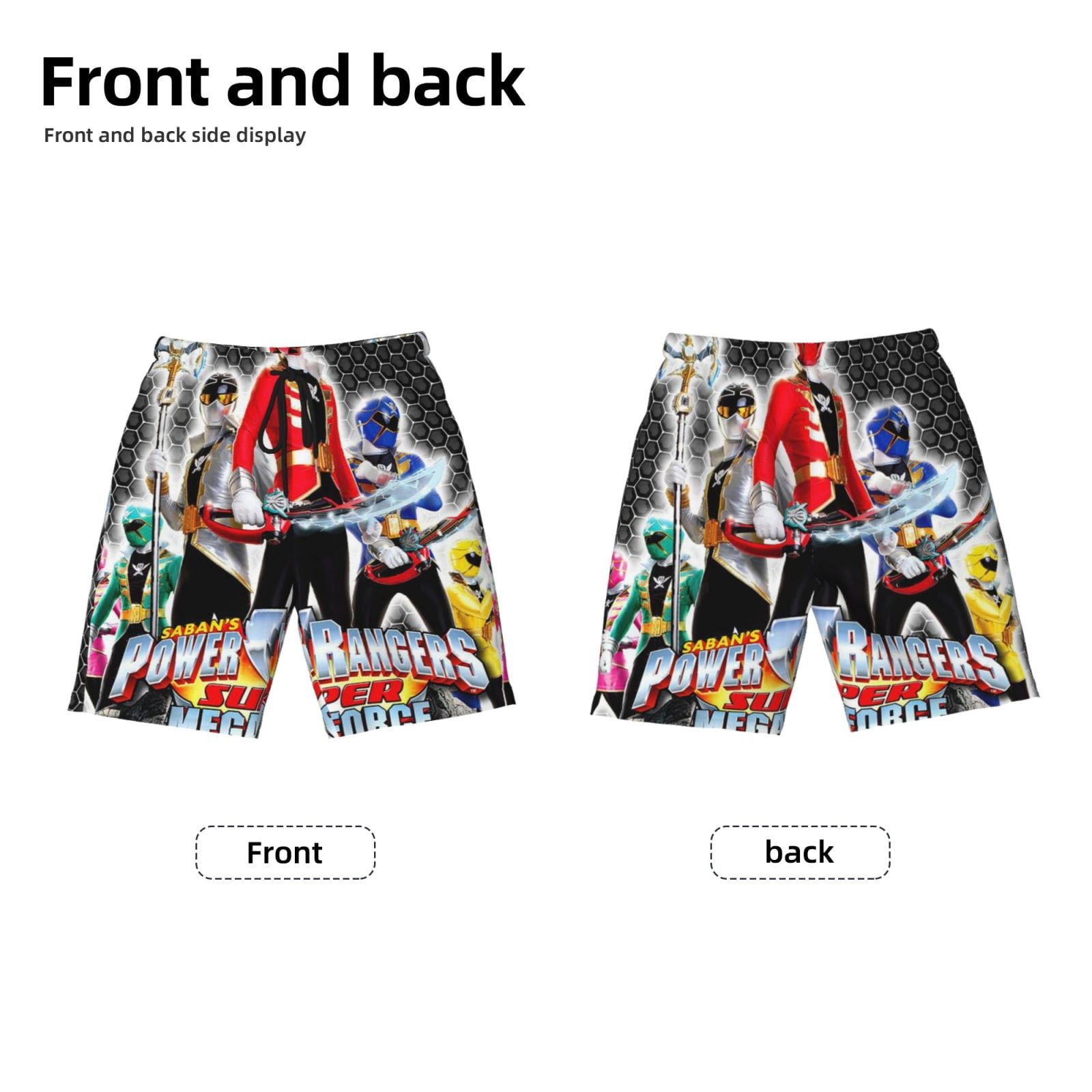 Power Rangers Boys Swim Trunks Quick Dry Boards Shorts For Kids Beach ...